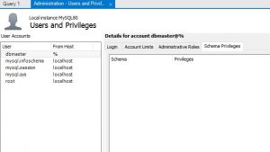 MySQL Workbenchツールでのユーザ権限の設定方法 （User and Privileges Schema Privileges） – マゴトログ シュミニイキル