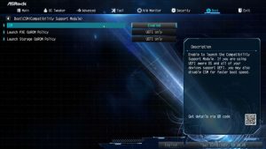 ASRockマザーボードのセキュアブートを有効化する際に[Disable the CSM in Setup…]が表示される場合の対処法 ...